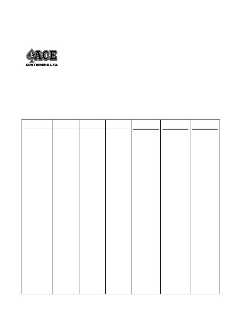 Ace Containers-Statement-Bill Weston | PDF