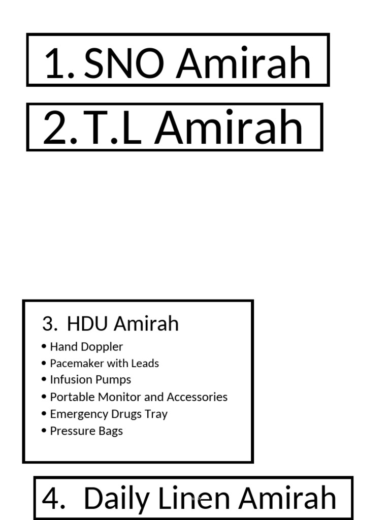 SNO Amirah | PDF
