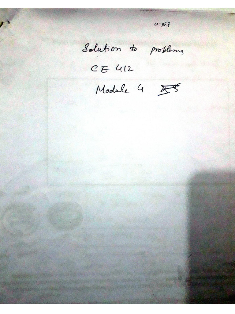 Module 4. Solution To Selected Problems | PDF