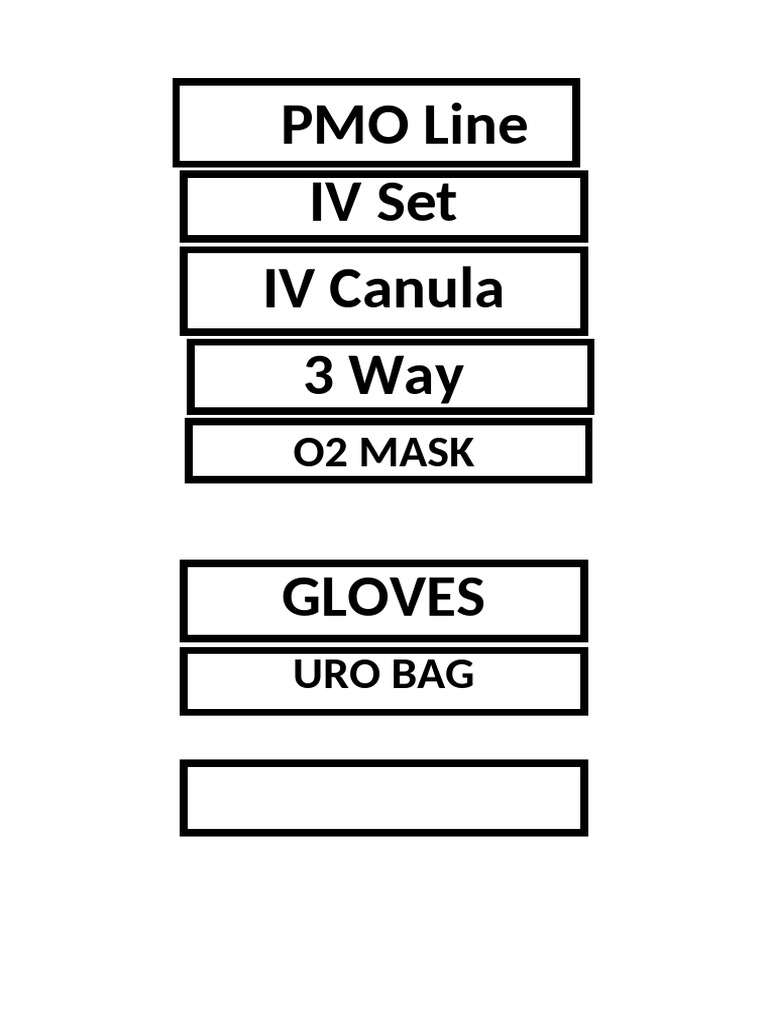 PMO Line IV Set | PDF