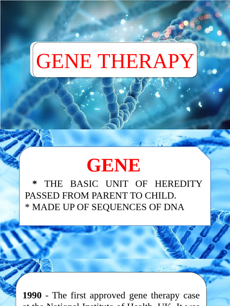 Understanding Gene Therapy Basics | PDF | Gene Therapy | Gene