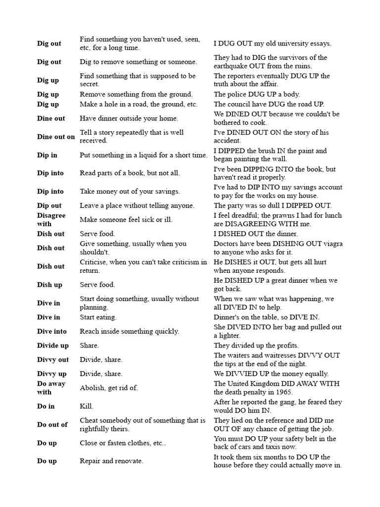 phrasal verb complete d | PDF