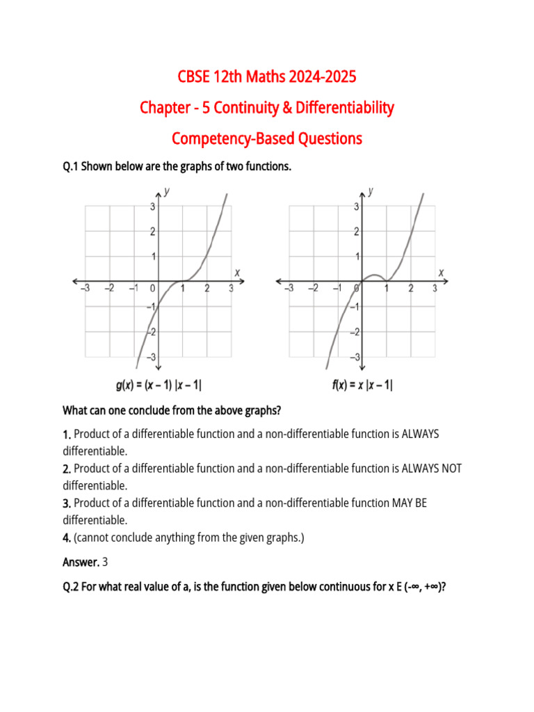 Selfstudys Com File | PDF | Function (Mathematics) | Derivative