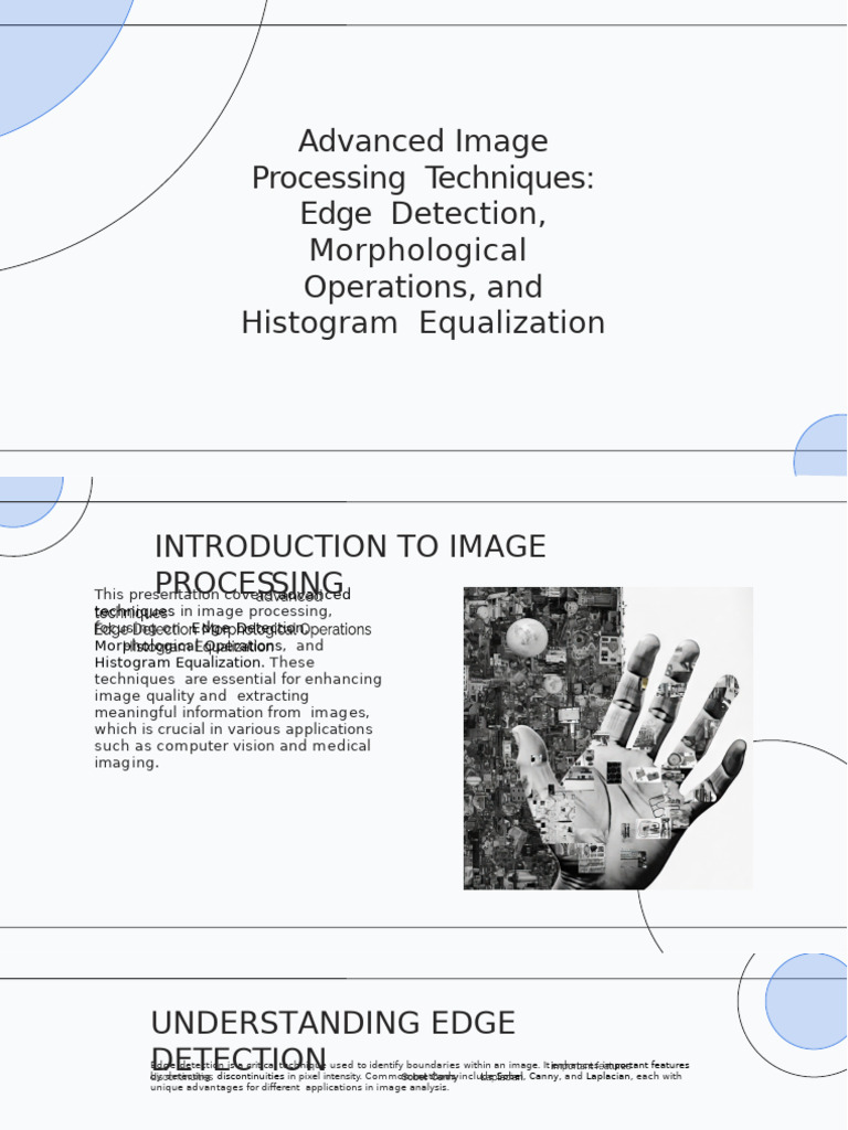 Slidesgo Advanced Image Processing Techniques Edge Detection Morphological Operations and ...