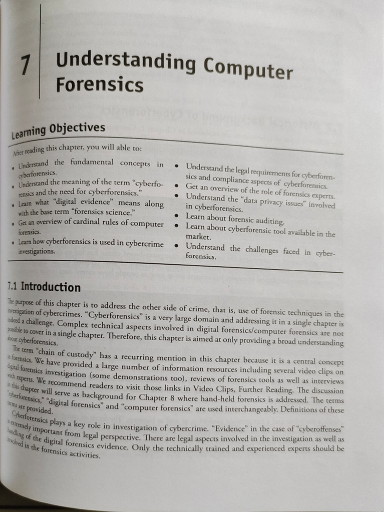 CS Unit 5 Part-1 | PDF | Digital Forensics | Computer Forensics