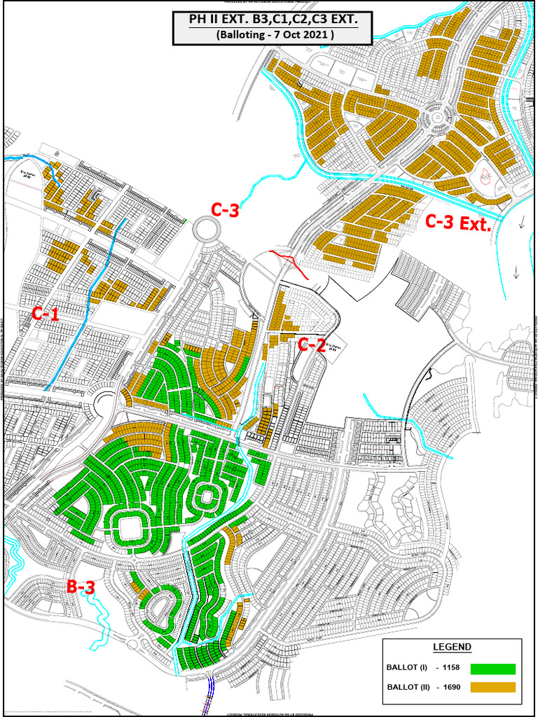 DHA PHASE II Ext Ballot Plan 2848 Plots 2 | PDF