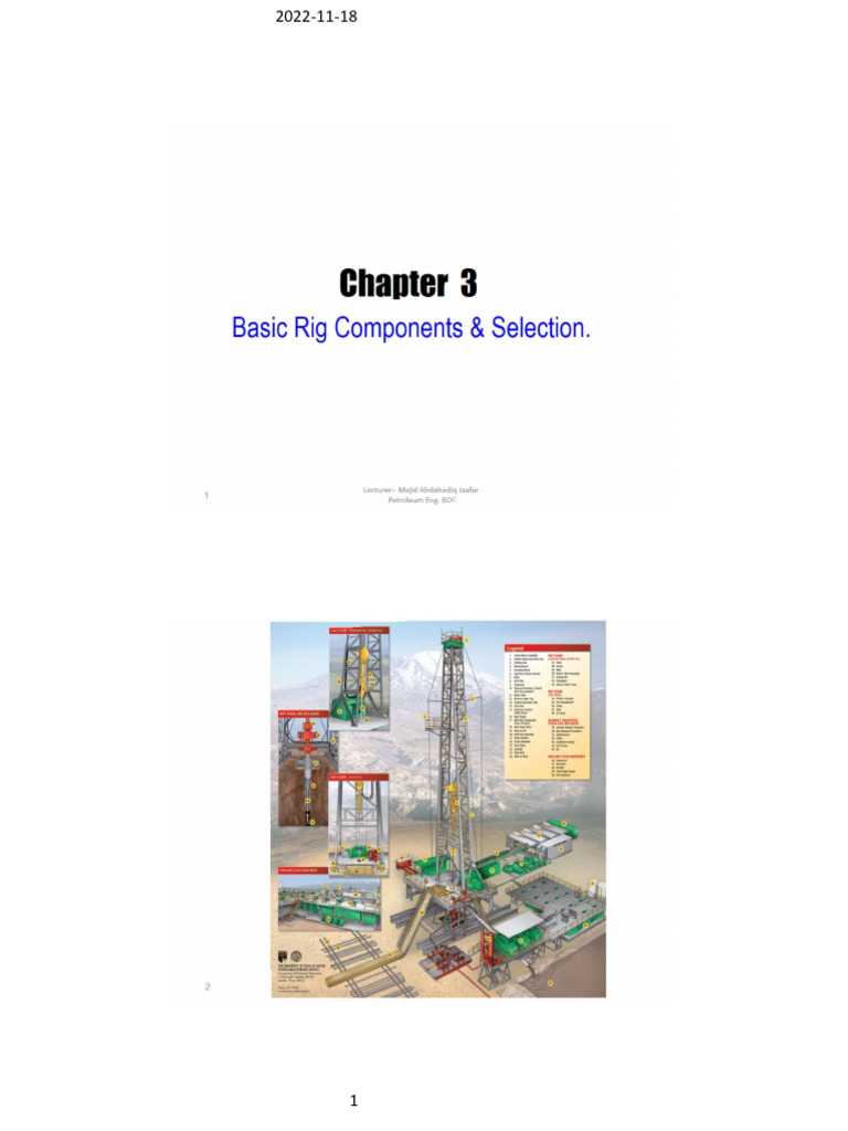 Drilling Rig Components Overview | PDF | Oil Well