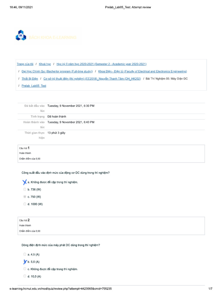 Prelab Lab05 Test - Attempt-Review | PDF