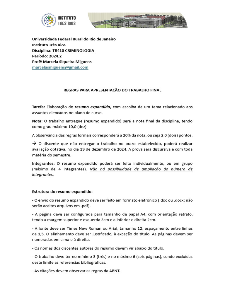 Regras - Resumo Expandido | PDF