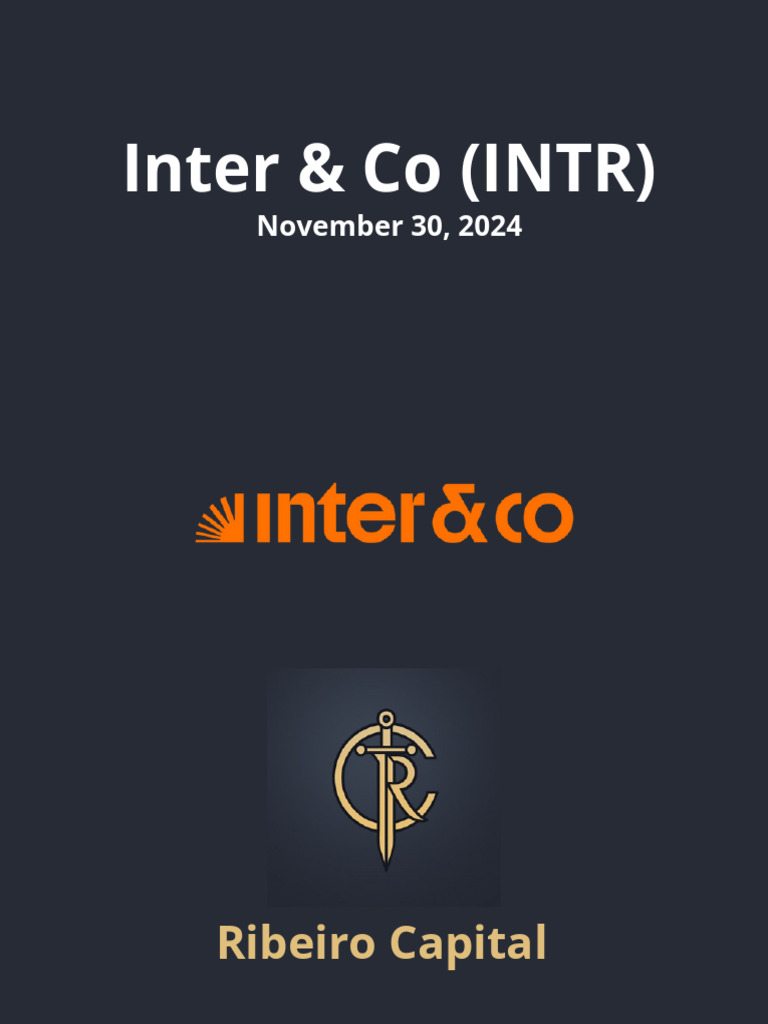 Inter & Co (INTR) - Nov 31 PDF | PDF | Revenue | Valuation (Finance)