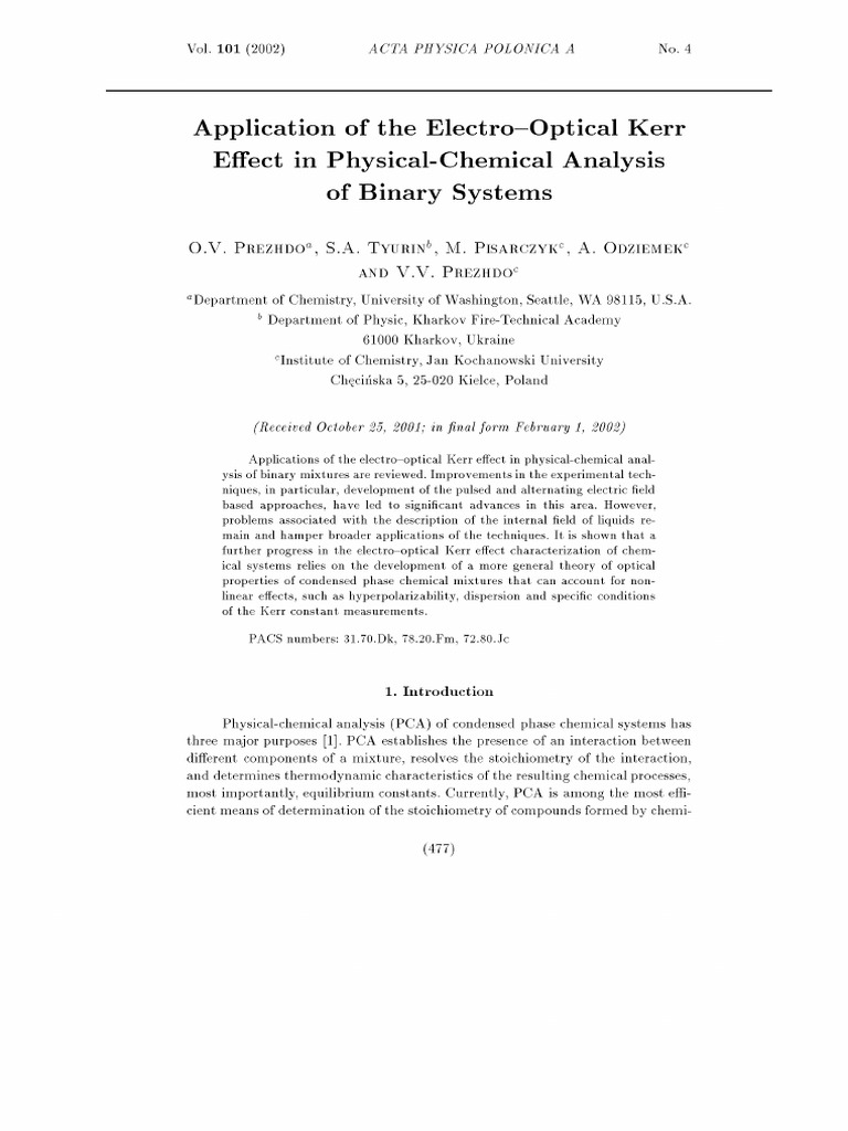 Application of The Electro Optical | PDF | Materials Science ...