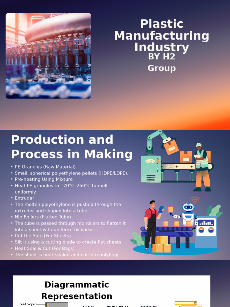 Plastic Manufacturing Process Overview | PDF | Polyethylene | Extrusion