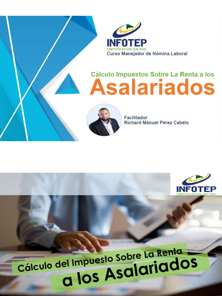 Calculo del ISR a los Asalariados Topes TSS 2022 | PDF | Impuesto sobre ...