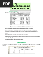 Ejercicios Resueltos en Excel | PDF | Microsoft Excel | Hoja de cálculo