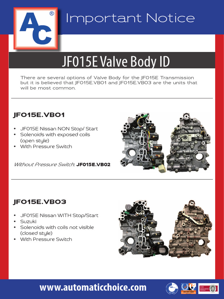 JF015 Cválvulas Automaticchoice | PDF