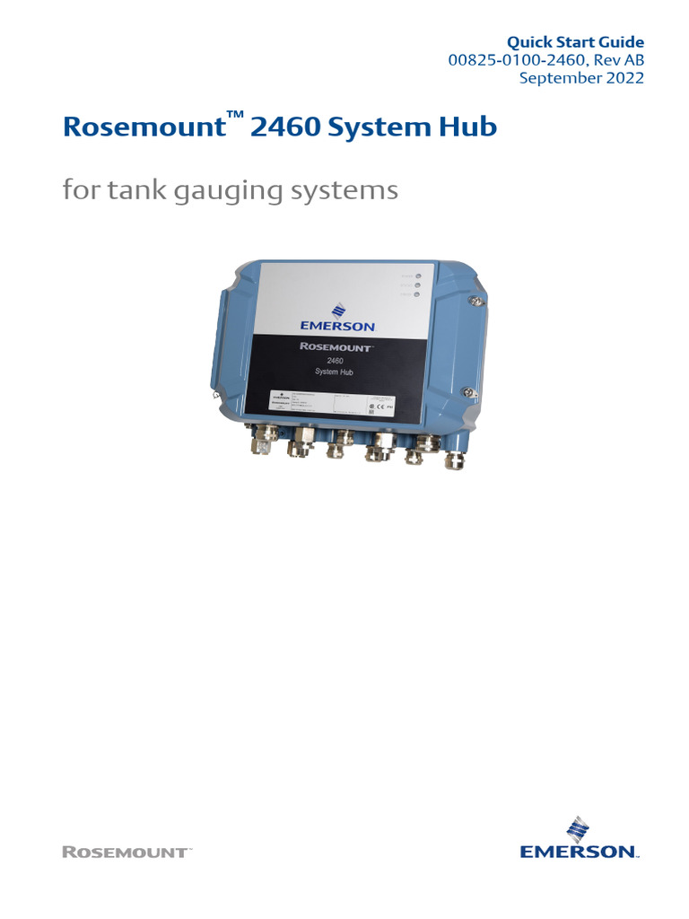 Quick Start Guide Rosemount 2460 System Hub en 7103292 | PDF ...
