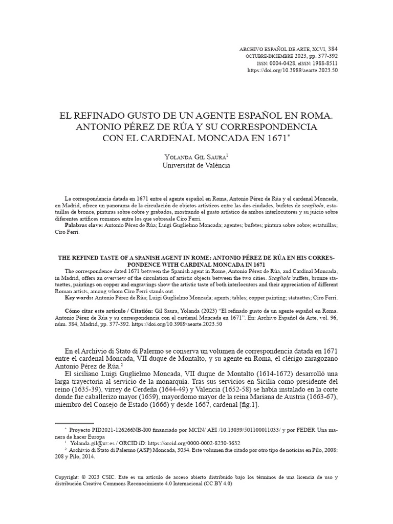 El Refinado Gusto de Un Agente Espanol e | PDF