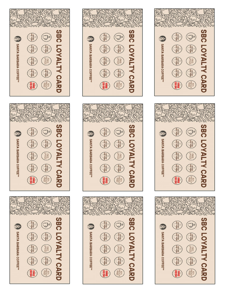 SBC Loyalty Card | PDF