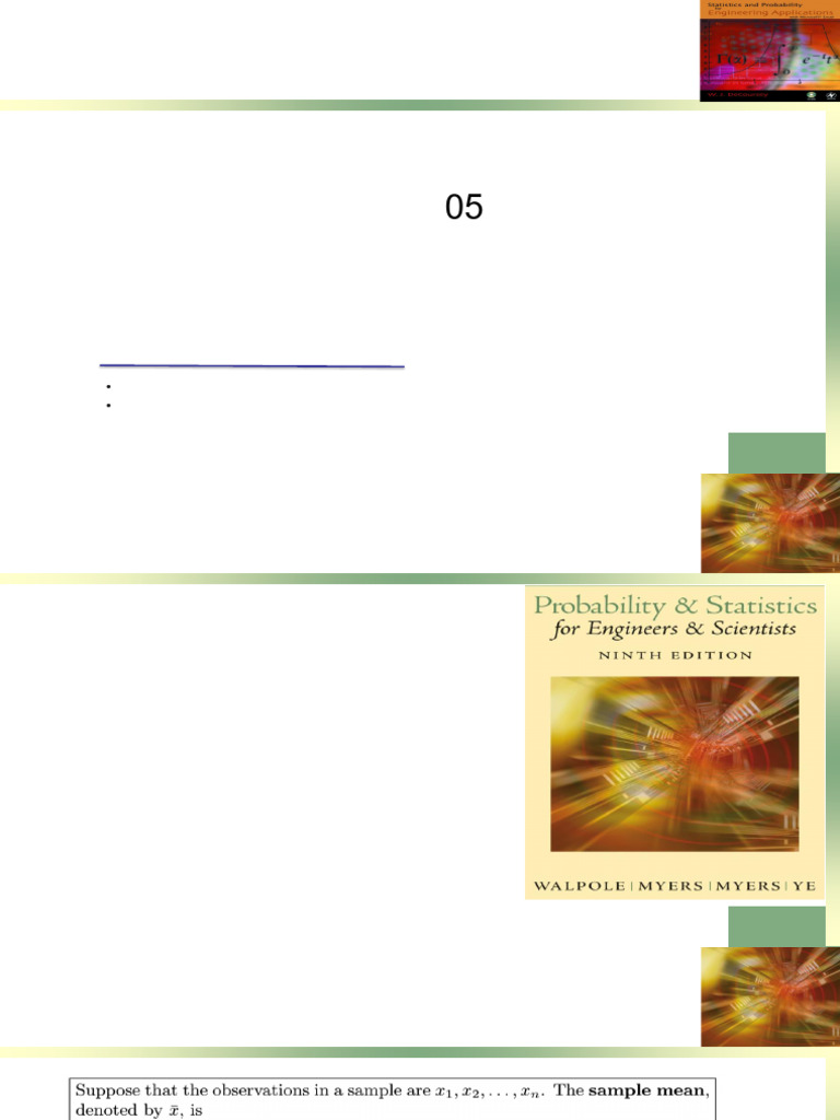 Prob and Statistics 4th Lecture 12-9-2023 | PDF | Probability Distribution | Mean