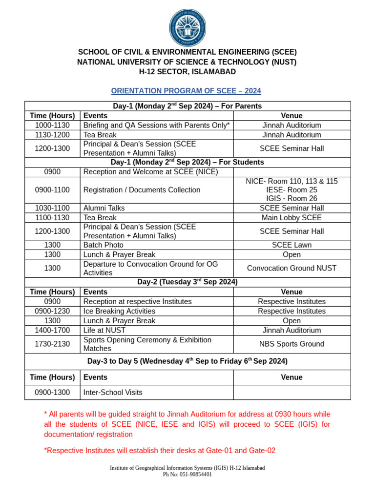 ANNEXs - Joining Instructions (Misc) | PDF