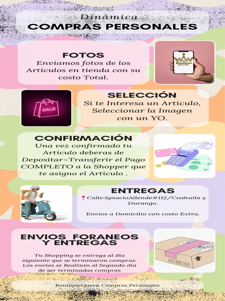 Compras Personales: Fotos y Entregas | PDF