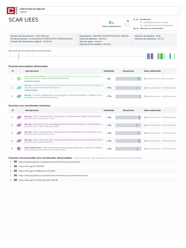 Certificate-Report Es Scar-Uees | PDF