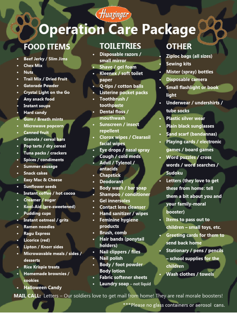 Operation Care Package | PDF