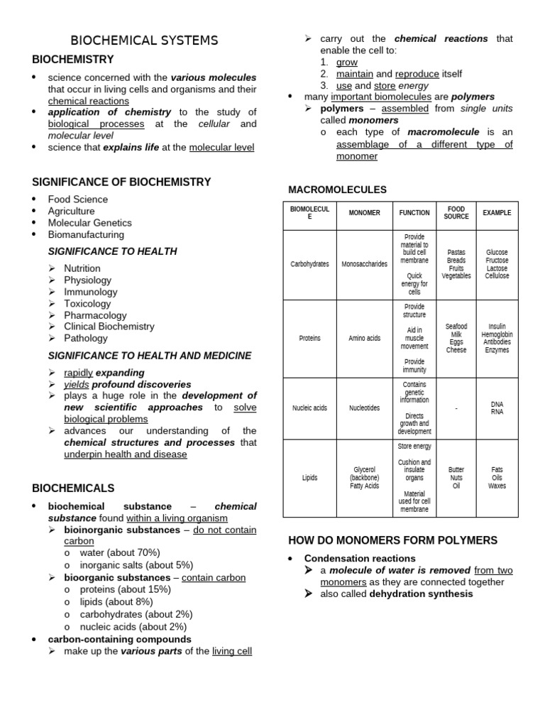Biochemical Systems & Living Cells | PDF | Cell (Biology) | Biochemistry