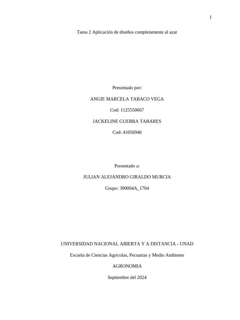 AJcolaborativo tarea2 | PDF | Análisis de variación | Experimentar