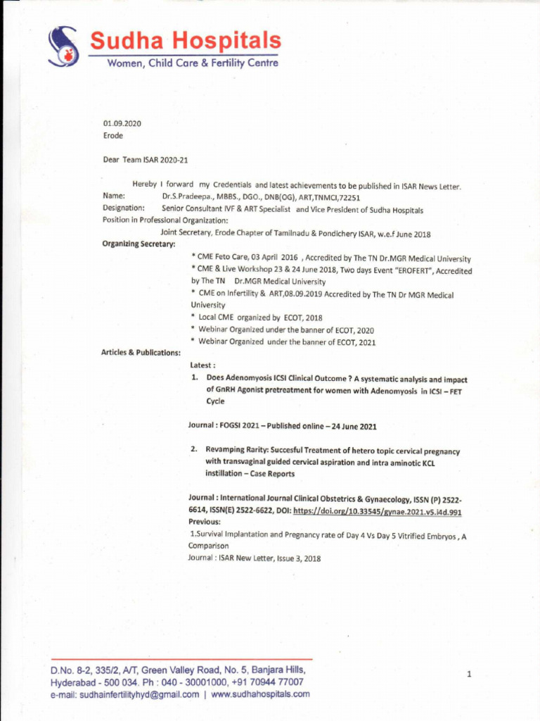 Team Isar Letter | PDF