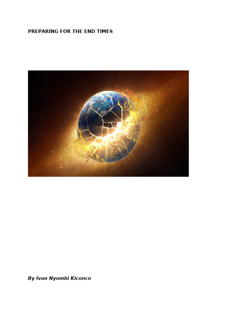 Preparing For The End | PDF | Elijah | Satan