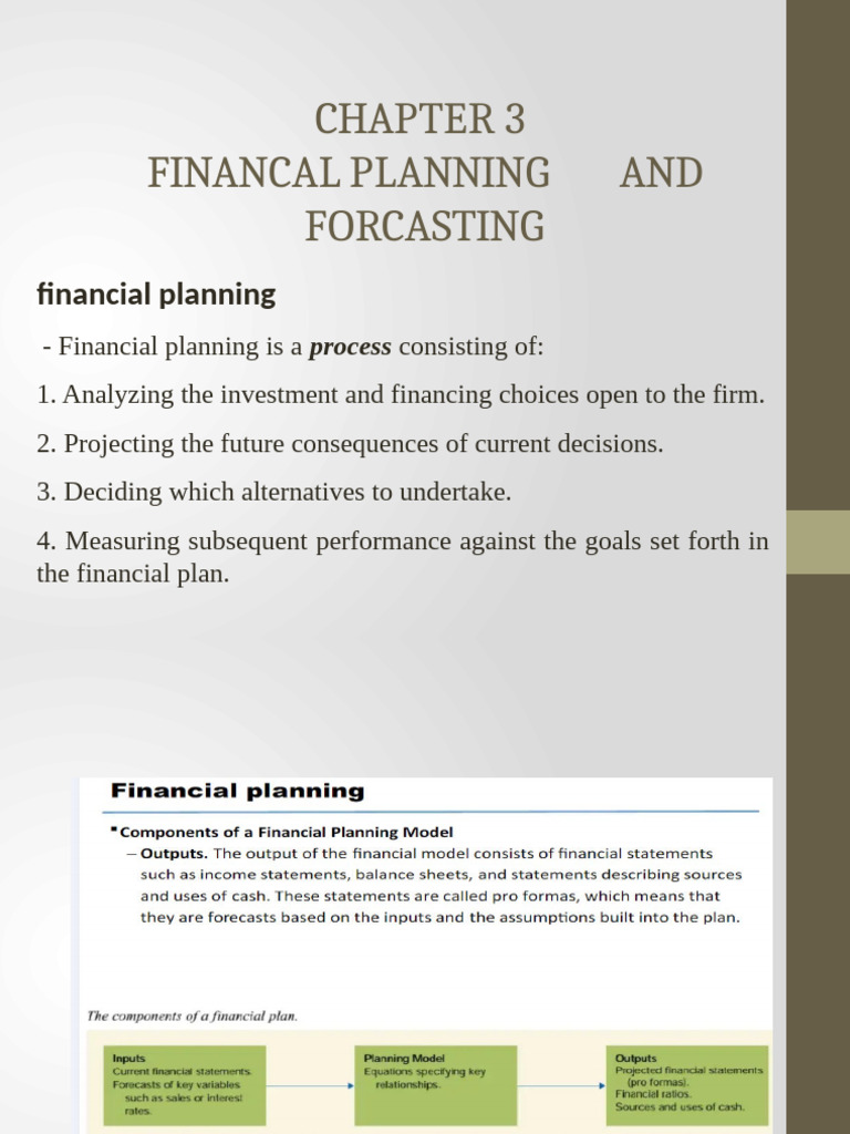 CH 3 Financal Forcasting | PDF | Dividend | Financial Services