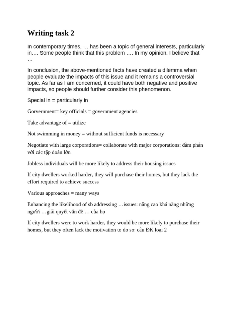 Writing Task 2 | PDF
