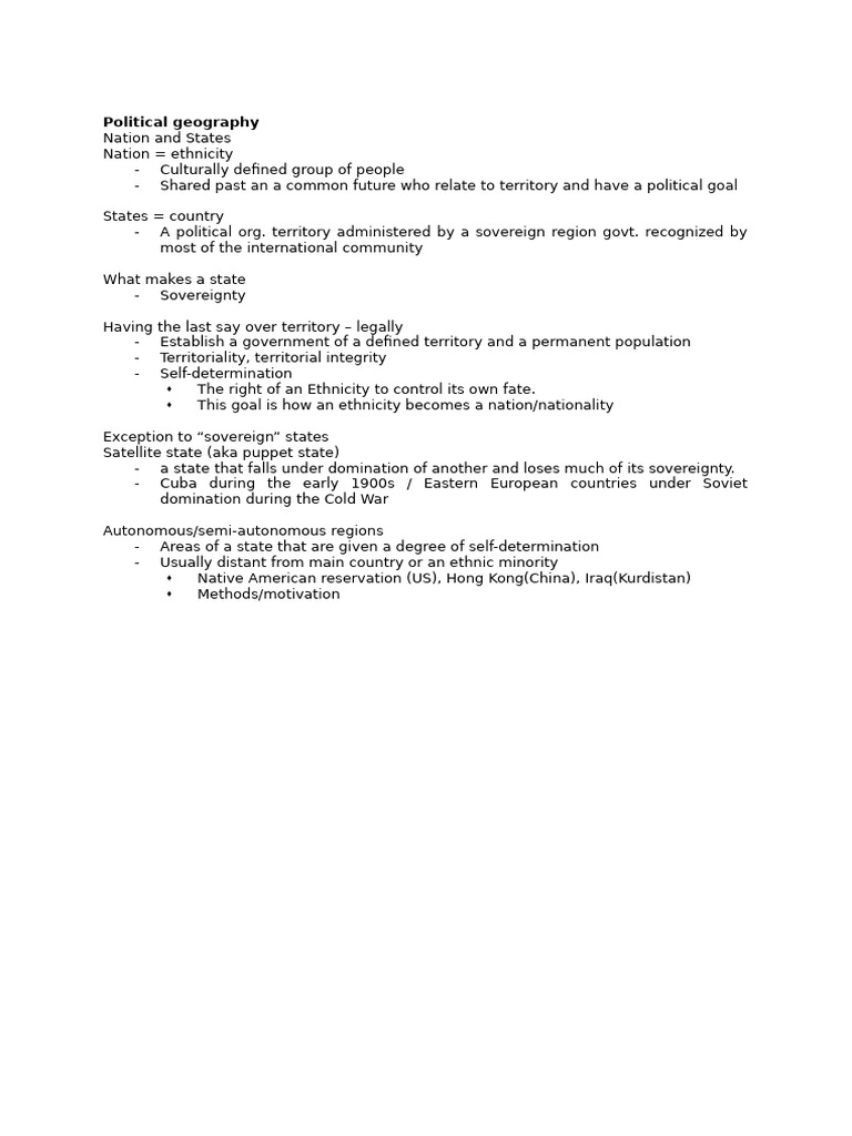 Unit 4 Ap Human Geography | PDF