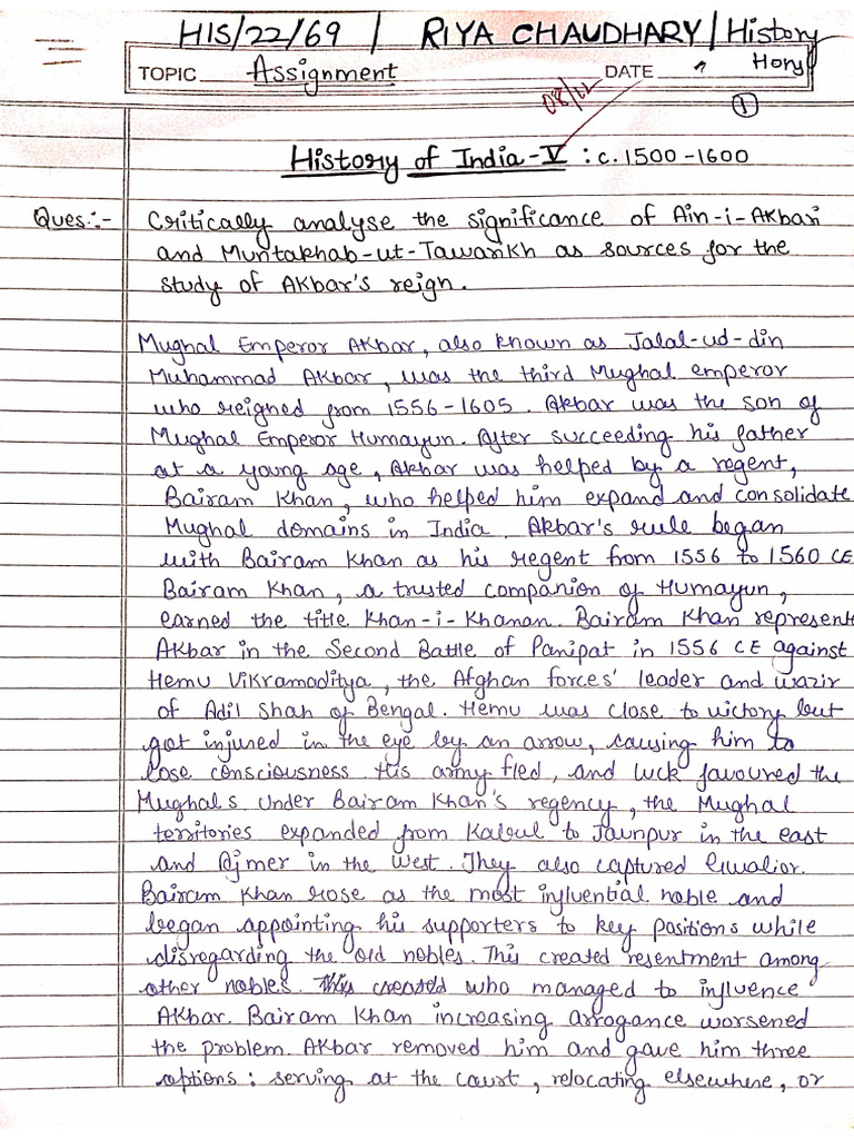 Riya chaudhary HIS-22-69?History hons. | PDF