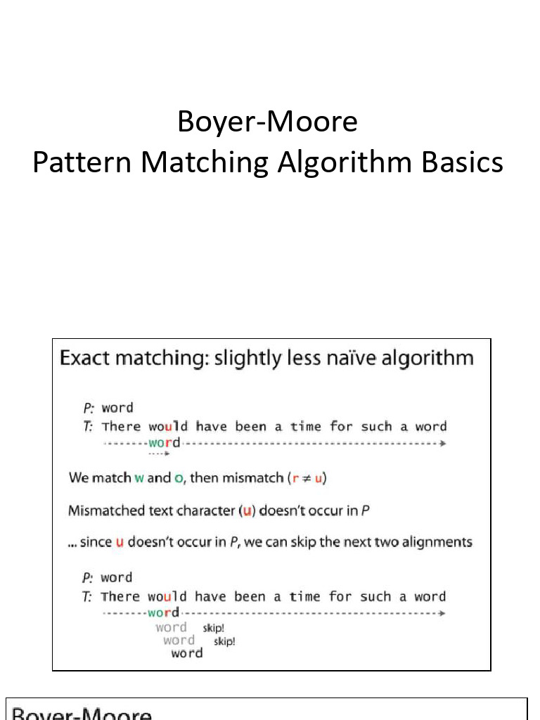 2. Boyer Moore - Basics | PDF