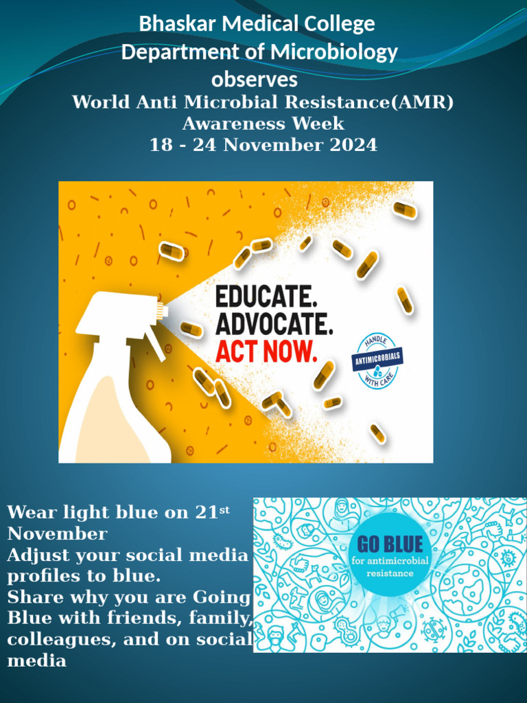 Bhaskar Medical College AMR Awareness Week | PDF