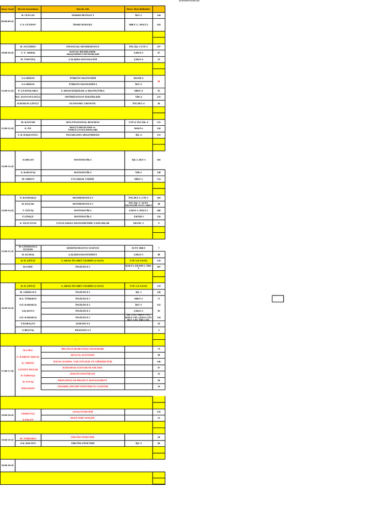 2024-2025 EXAM SCHDULE | PDF