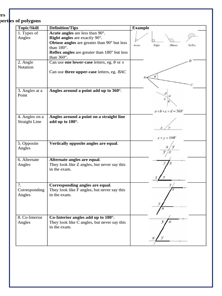 GM1 GM2 GM3 Angles Triangles and Properties of Polygons | PDF | Triangle | Rectangle