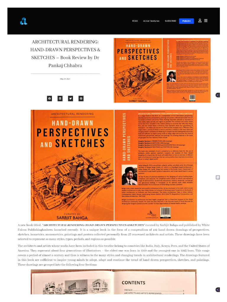 Architectural Rendering Hand-Drawn Perspectives & Sketches | PDF