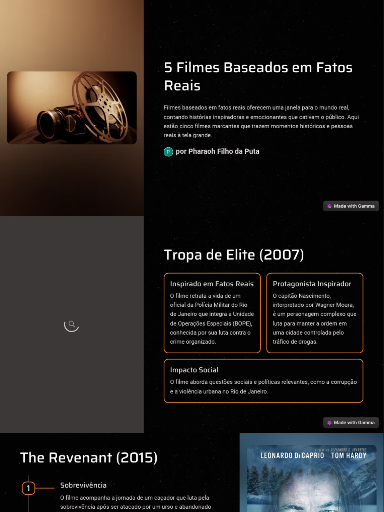 5 Filmes Baseados em Fatos Reais | PDF