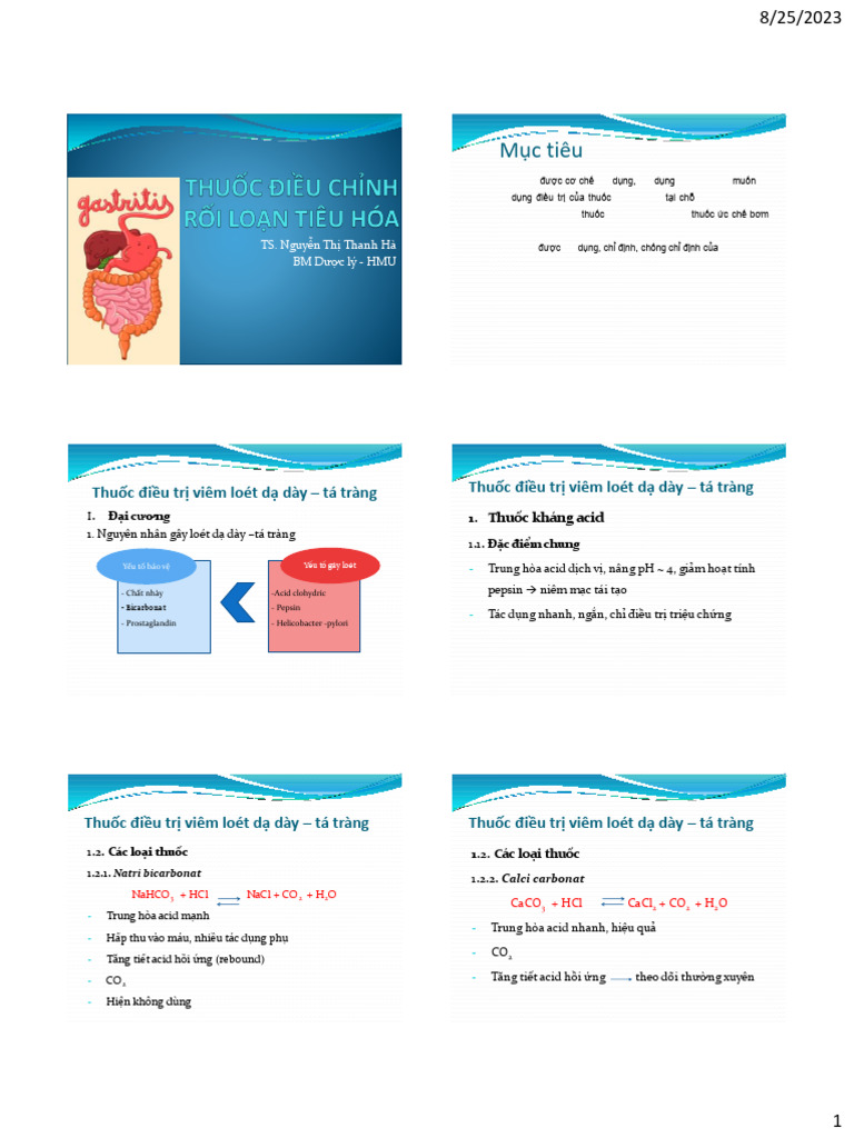 lec 15 - Thuốc điều chỉnh RLTH RHM | PDF