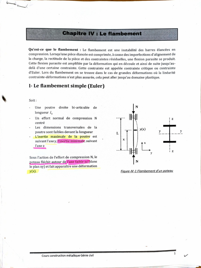 Chap 2 Le Flambement | PDF