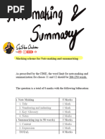 Note Making Class 11, Note Making Format, Examples and Sample | PDF ...