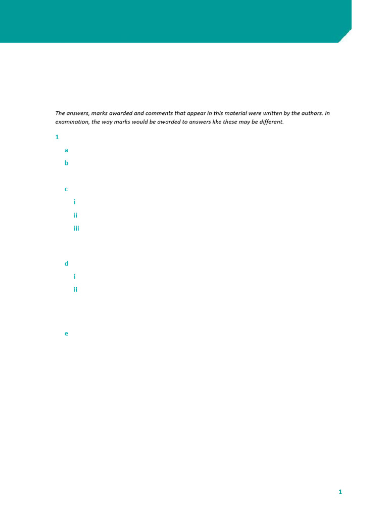 12 The Marketing Mix - Product - Sample Answers To Short Answer and ...