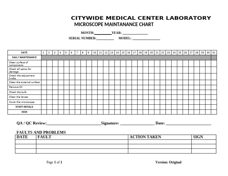 Microscope chart | PDF