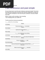 Past Simple - Past Continuous - Past Perfect Interactive Worksheet Live ...