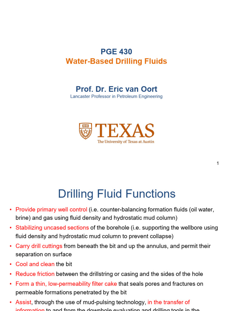Water-Based Drilling Fluids Overview | PDF | Sodium Chloride | Viscosity