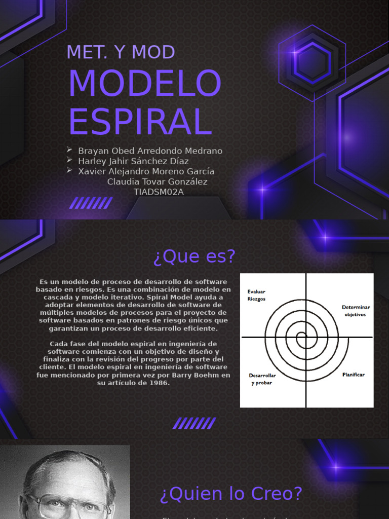 Modelo Espiral Equipo 5 | PDF | Software | Ingeniería de software
