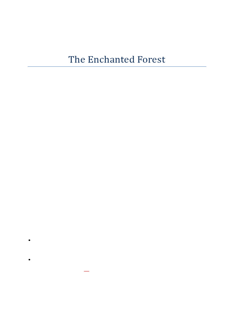 Th enchanted forest | PDF